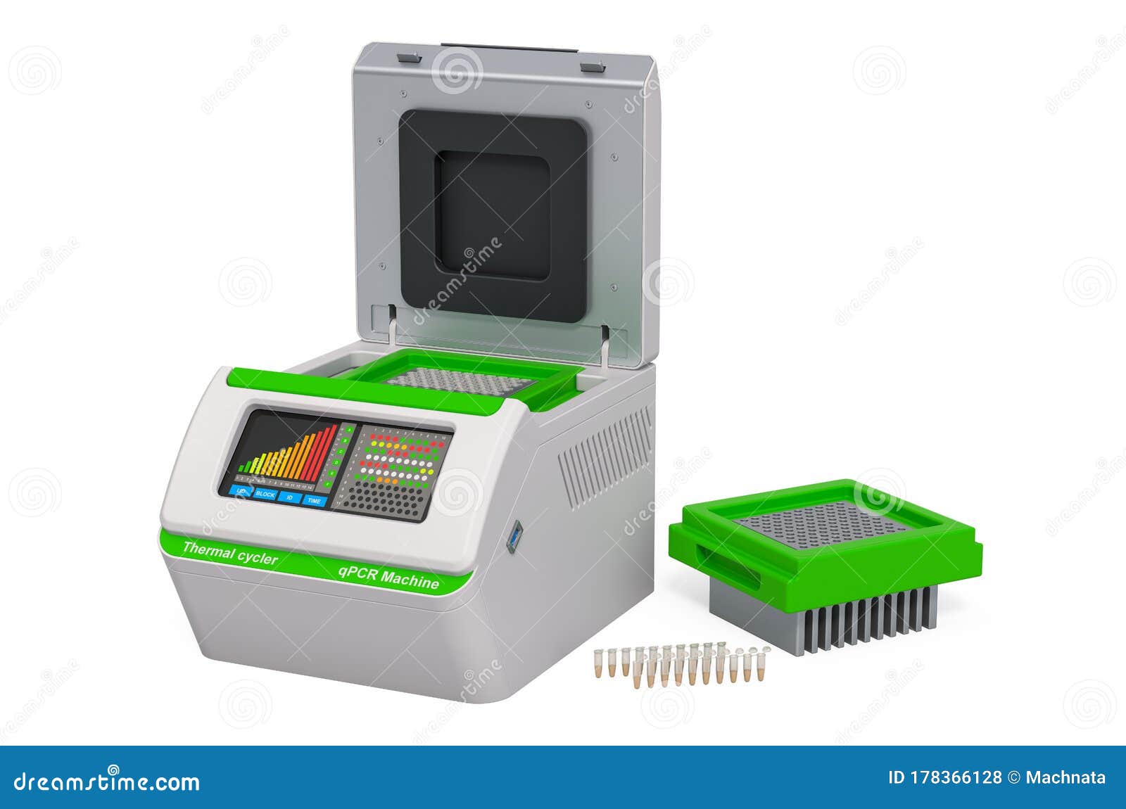 PCR Amplifier - Thermocycler For Rapid Diagnostics Cartoon Vector ...