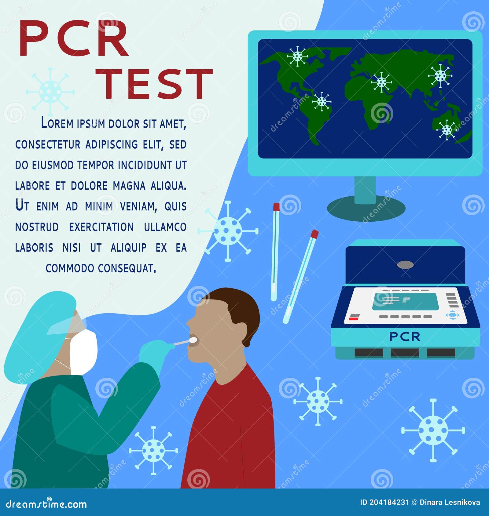 Covid-19 RT PCR Machine. DNA Amplifier Device. Thermocycler For ...