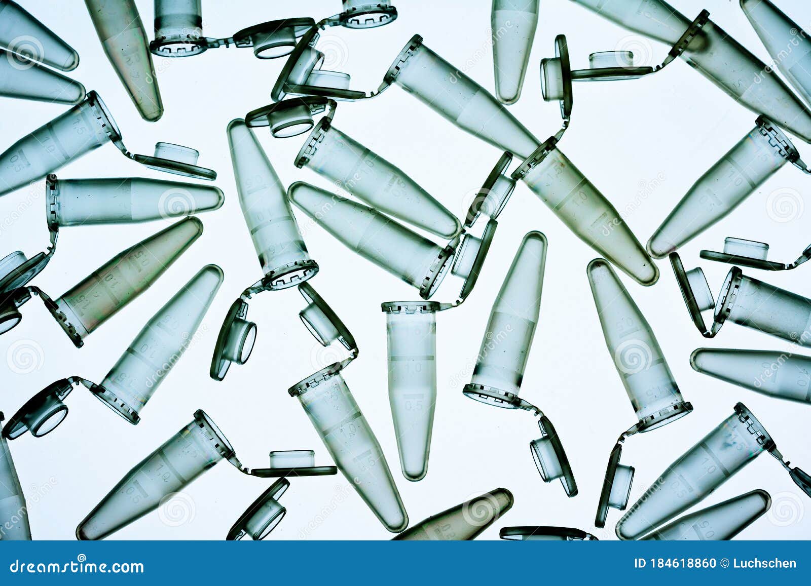 PCR Microtube on a White Background, PCR Test Tube on a White ...