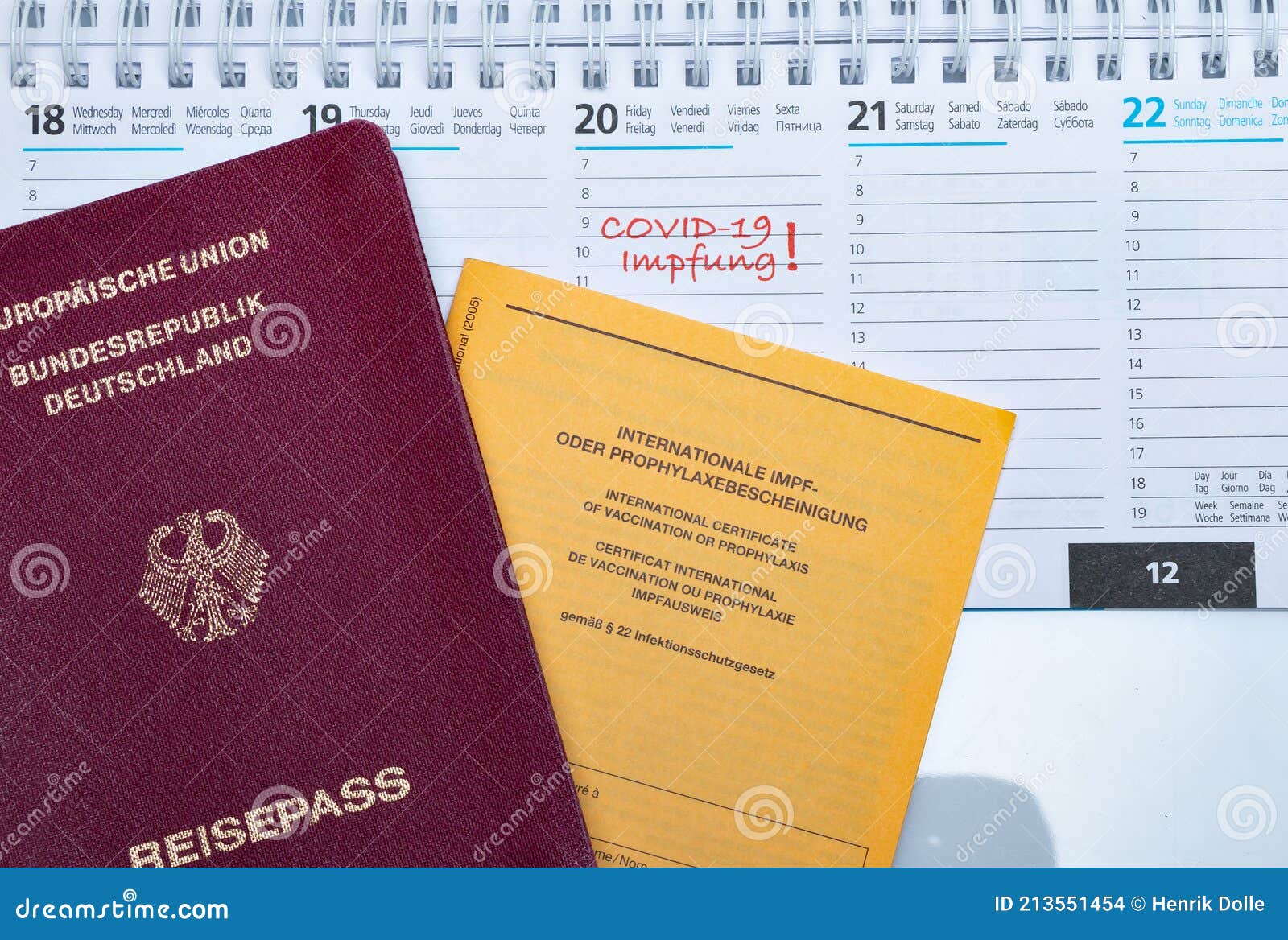 PCR Test with Passport and Vaccination Certificate Editorial Stock ...