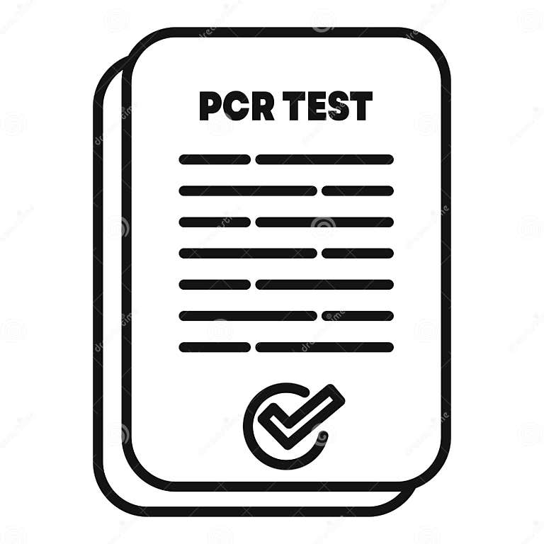 Pcr Test Result Document Showing Negative Coronavirus Test Result Stock ...