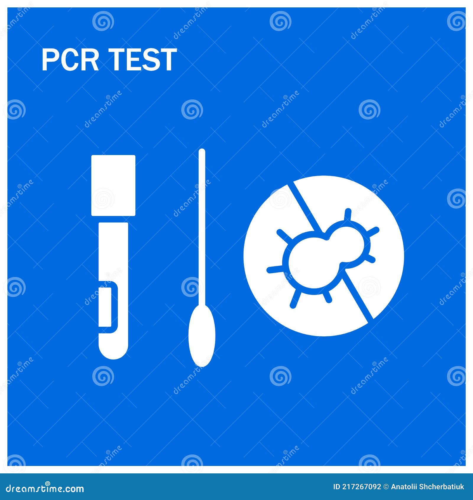 PCR Test Vector Illustration Stock Vector - Illustration of test ...