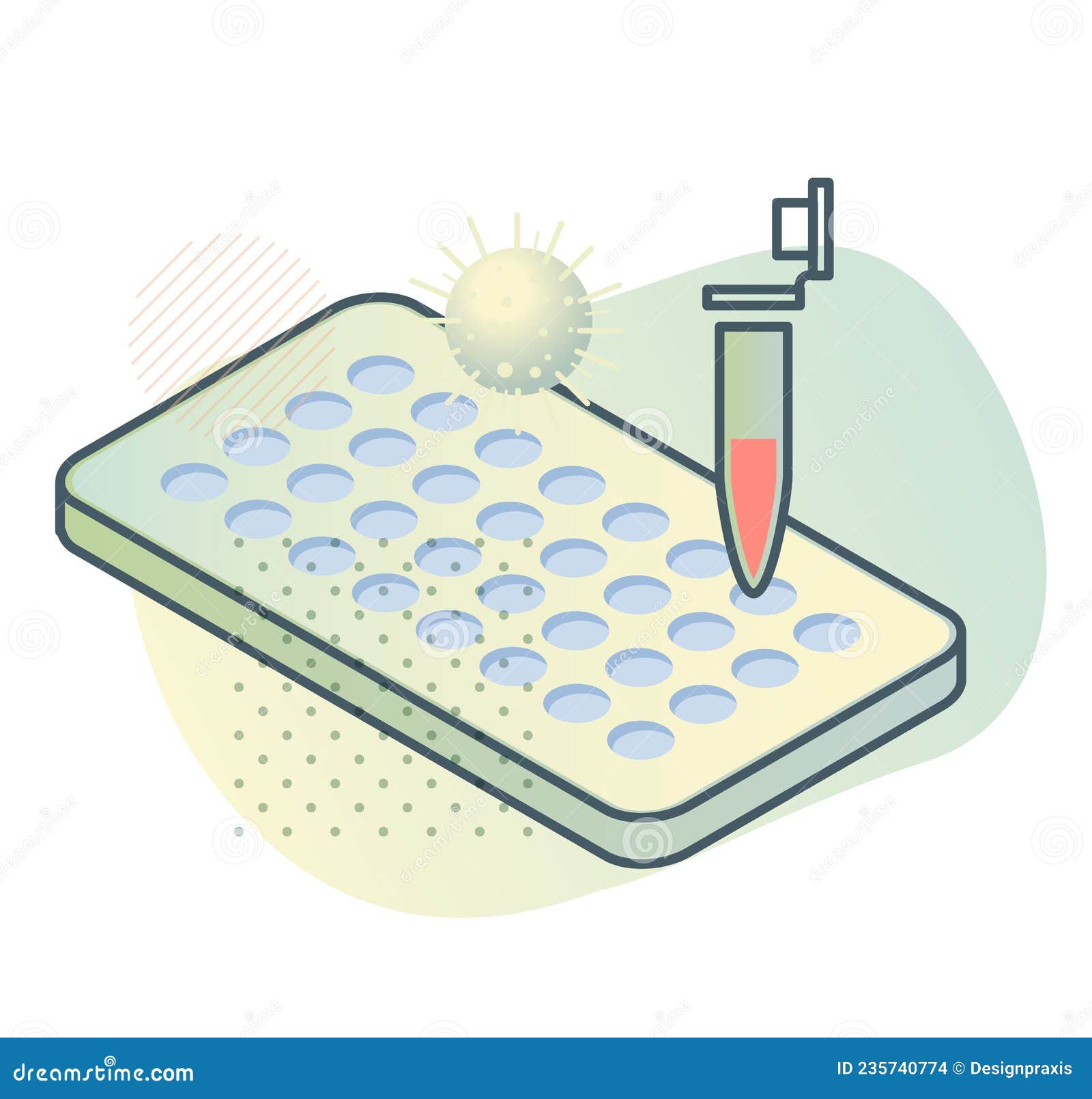 PCR Testing - Lab Apparatus - Illustration Stock Vector - Illustration ...