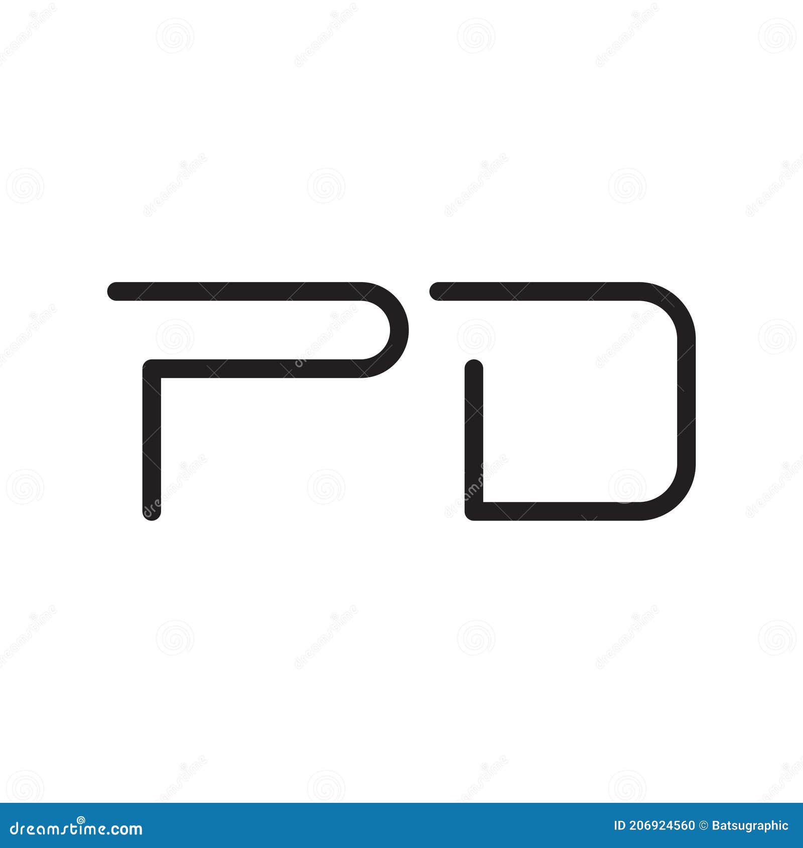 Pd Initial Letter Vector Logo Icon Stock Vector - Illustration of ...