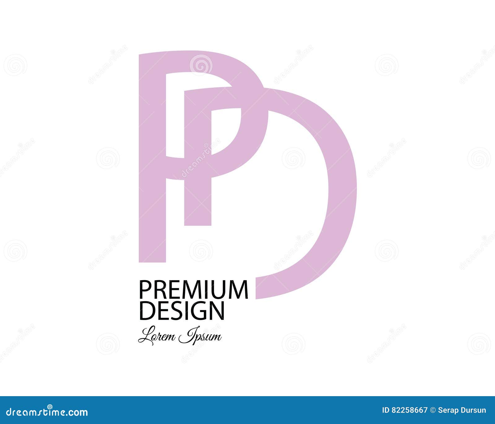 PD Logo Design stock vector. Illustration of abstract - 82258667