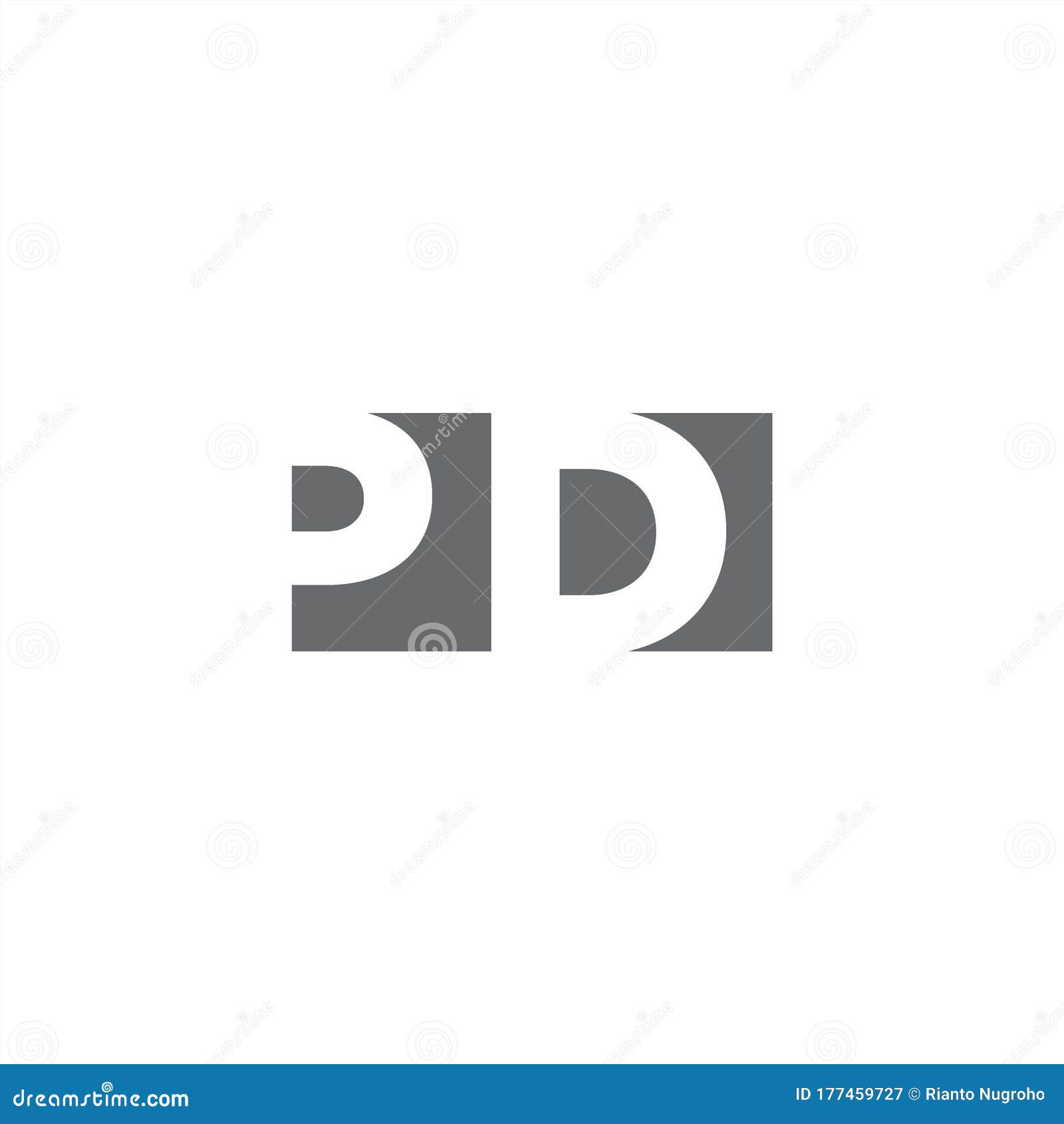 PD Logo Monogram with Negative Space Style Design Template Stock Vector ...