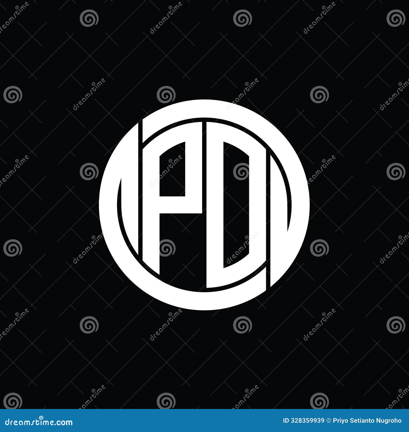 PD Logo Monogram Shield Inside Circle Shape Vector Images Design ...