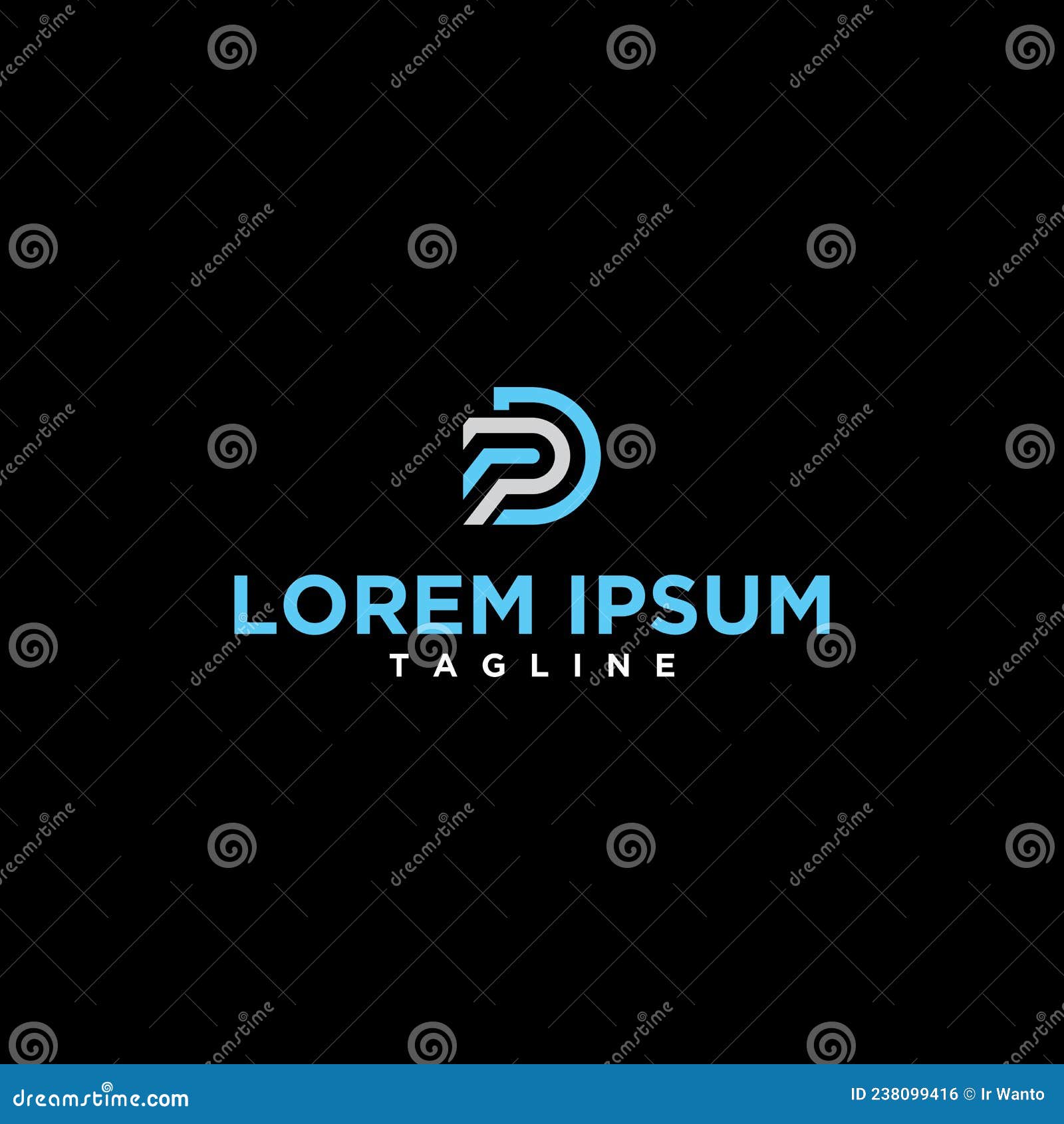 Pd Monogram Logo Design Inspiration Stock Vector - Illustration of ...