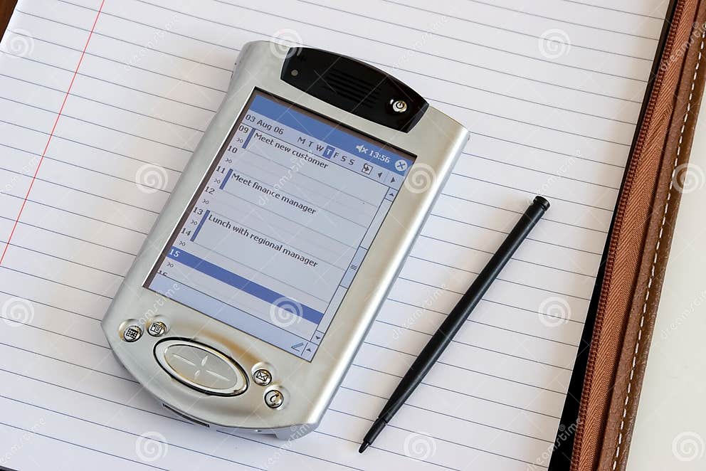 Pda stock image. Image of business, small, silver, insert - 1101561