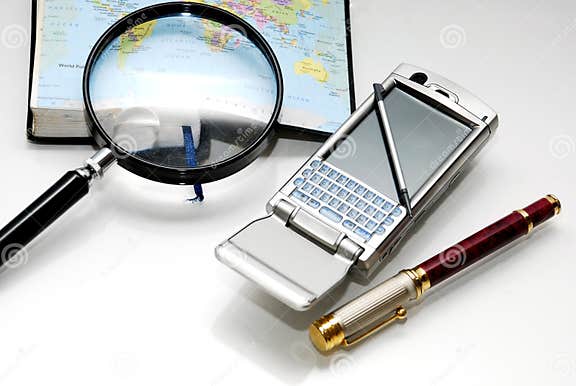 Pda stock image. Image of organizer, silver, connections - 3169307