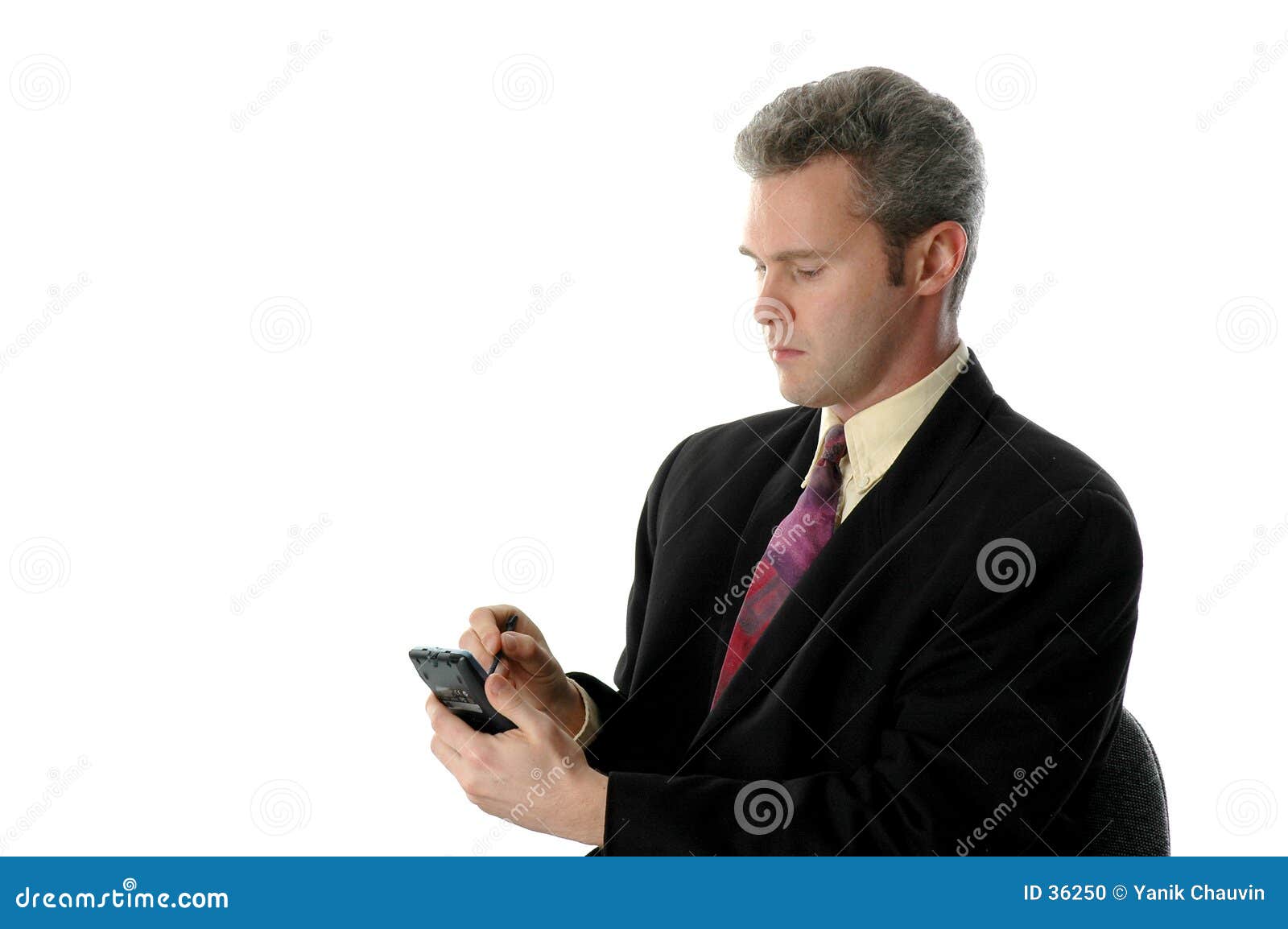 On the PDA stock photo. Image of palm, male, businessman - 36250