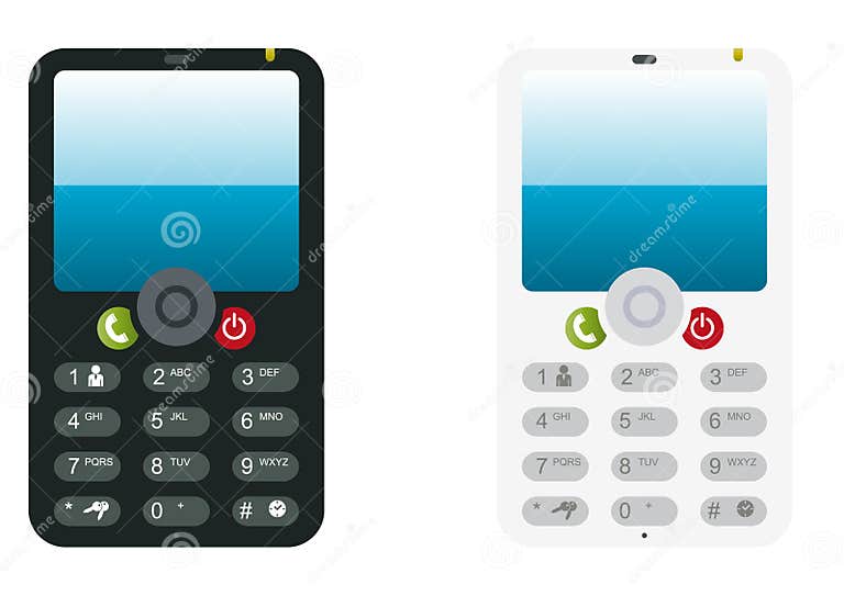 PDA Cell Phone Illustration Stock Vector - Illustration of office ...