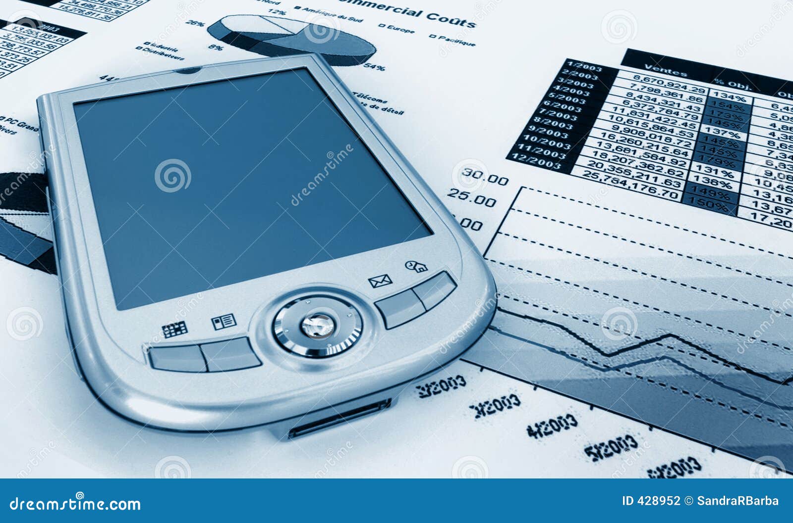 Pda charting stock photo. Image of market, business, assistant - 428952