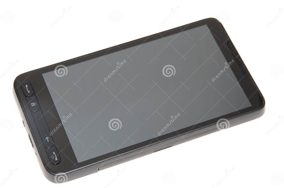 PDA con la pantalla grande foto de archivo. Imagen de equipo - 12390882