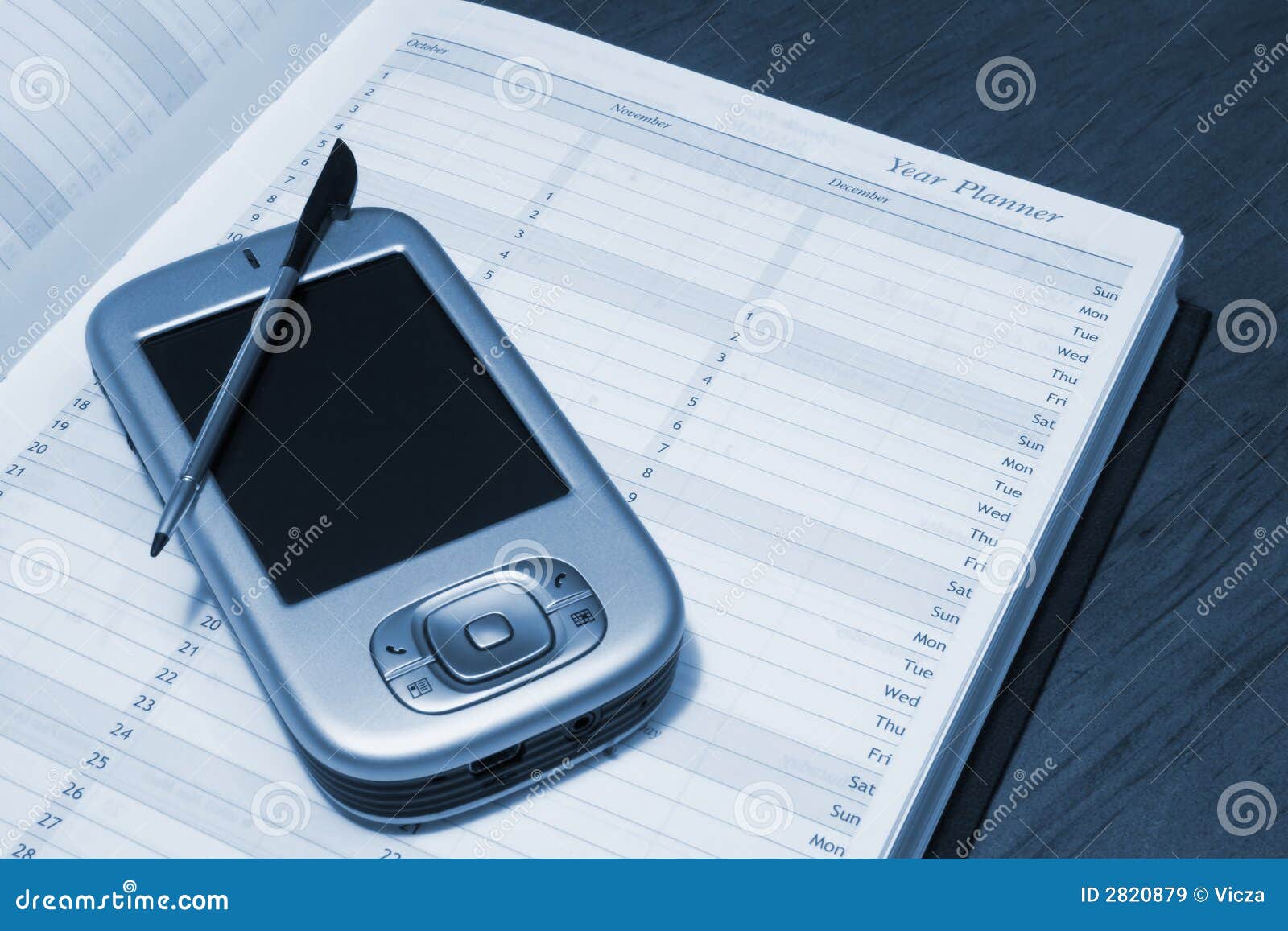 PDA & Diary stock image. Image of pocket, planner - 2820879