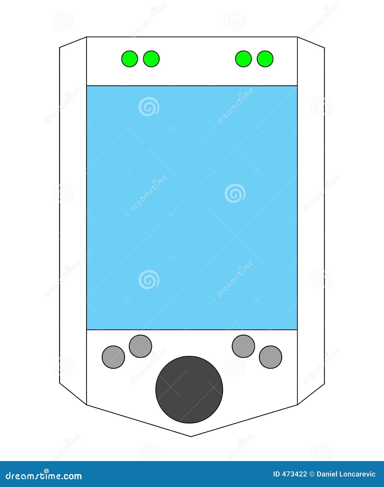 PDA illustration stock illustration. Illustration of electronics - 473422