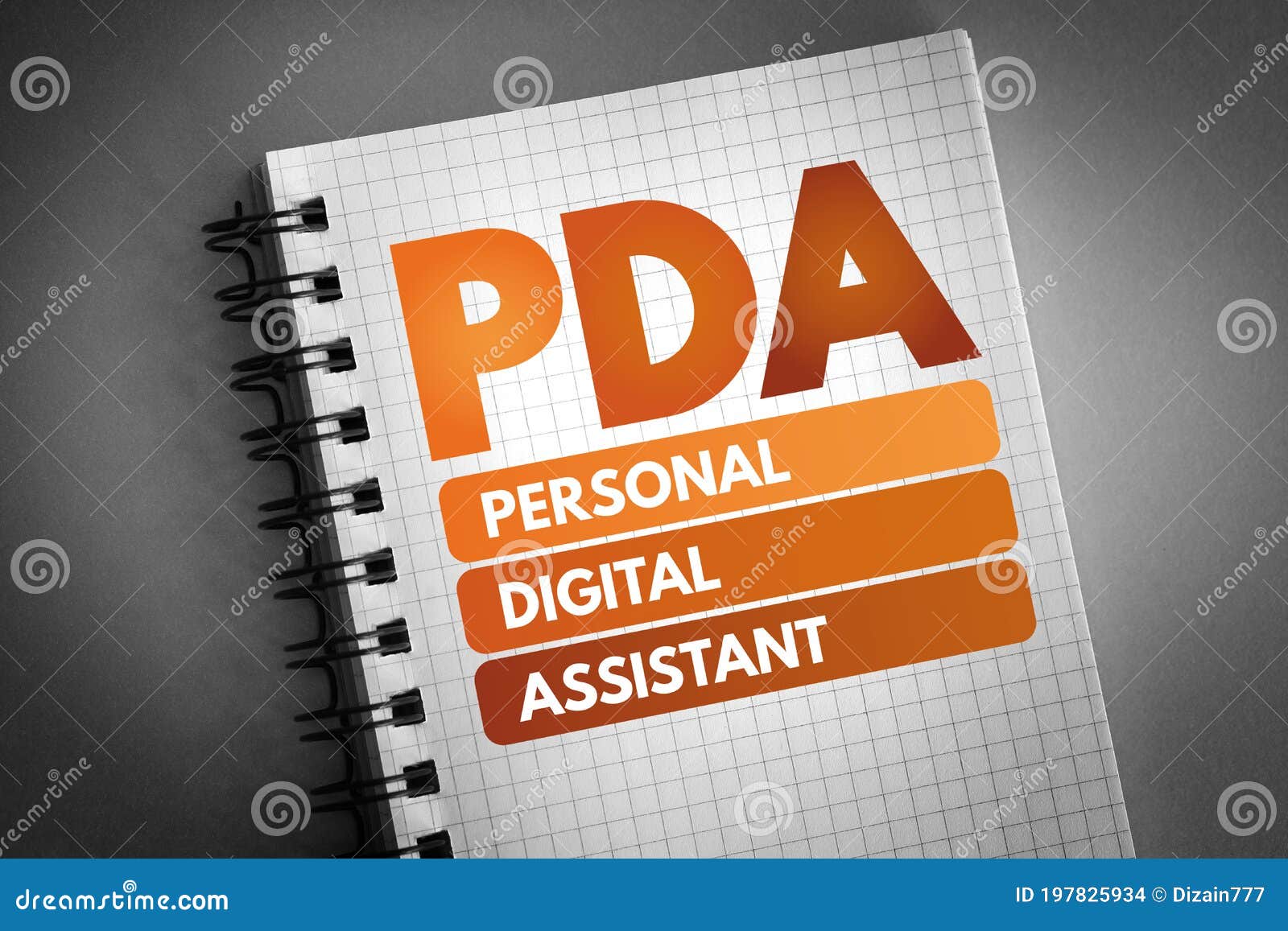 PDA - Personal Digital Assistant Acronym Stock Illustration ...