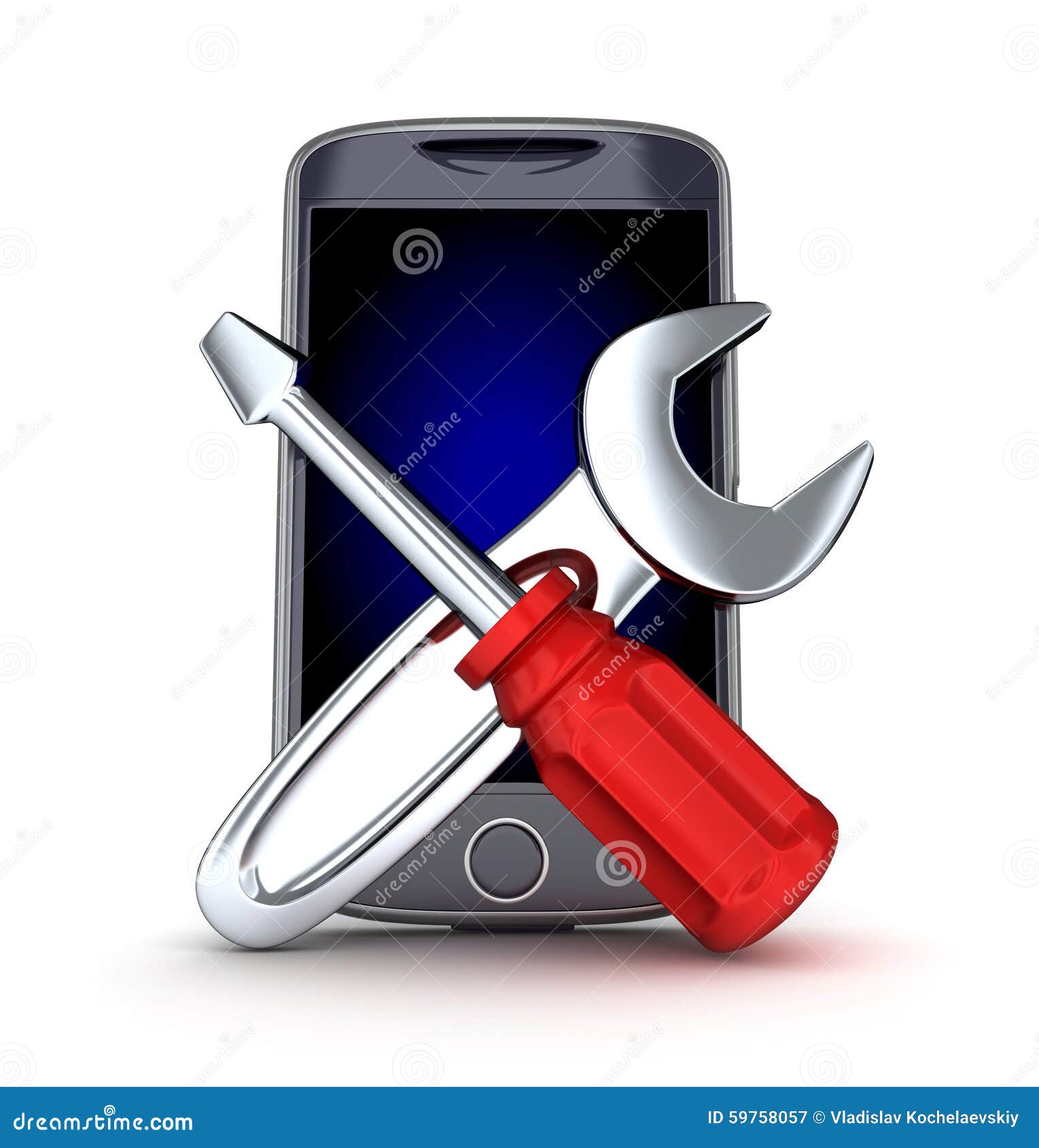 PDA repair stock illustration. Illustration of symbol - 59758057