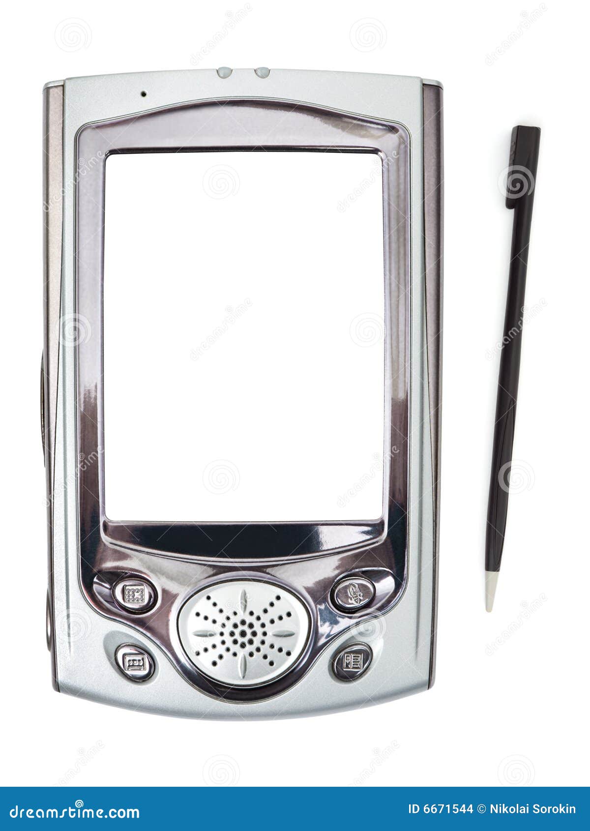 Pda Stylus Pen Isolated Blank Screen Stock Photos - Free & Royalty-Free ...