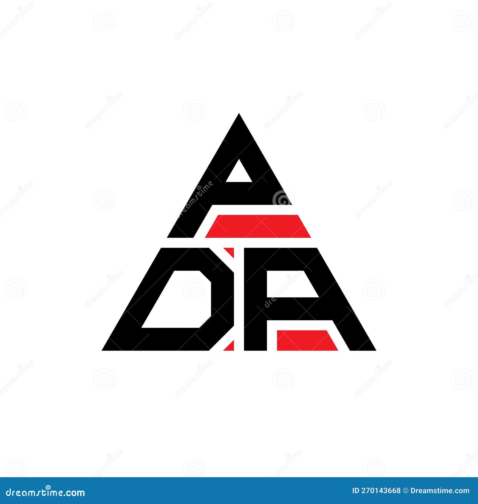 PDA Triangle Letter Logo Design with Triangle Shape. PDA Triangle Logo ...