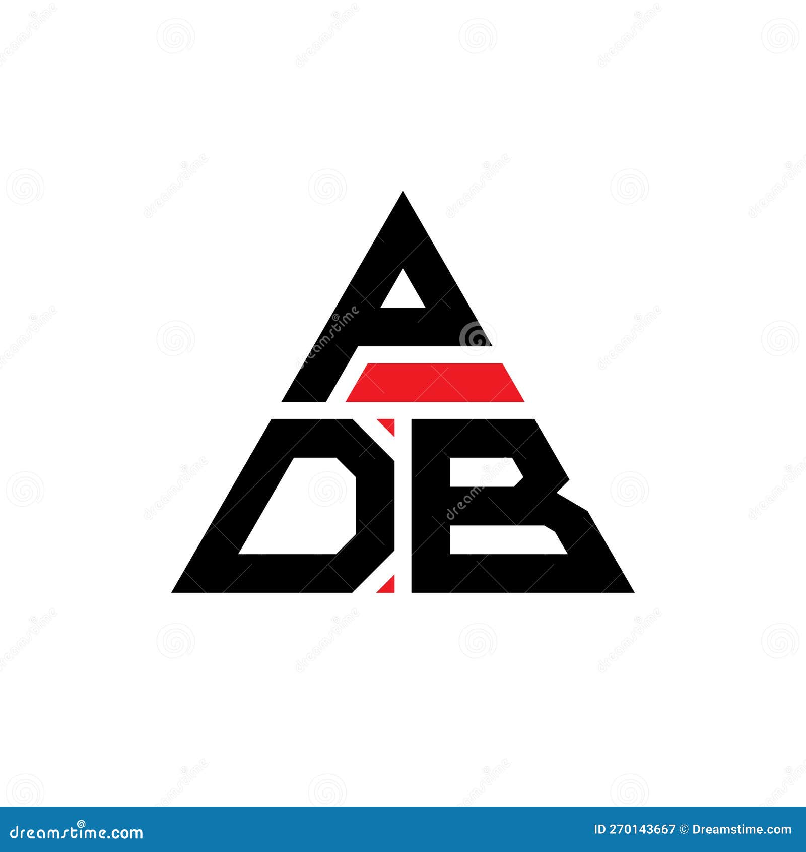 PDB Triangle Letter Logo Design with Triangle Shape. PDB Triangle Logo ...
