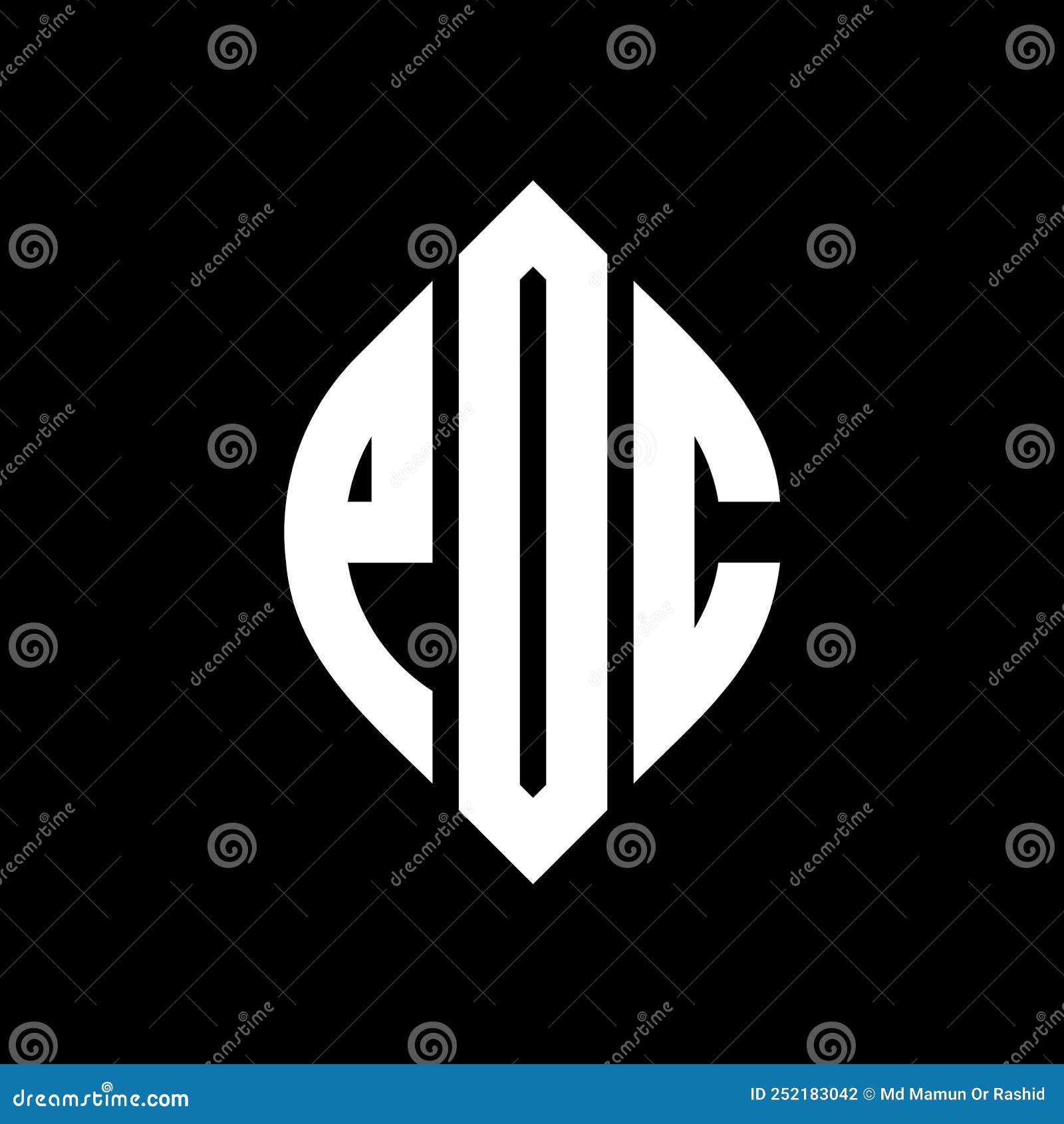 PDC Circle Letter Logo Design with Circle and Ellipse Shape. PDC ...
