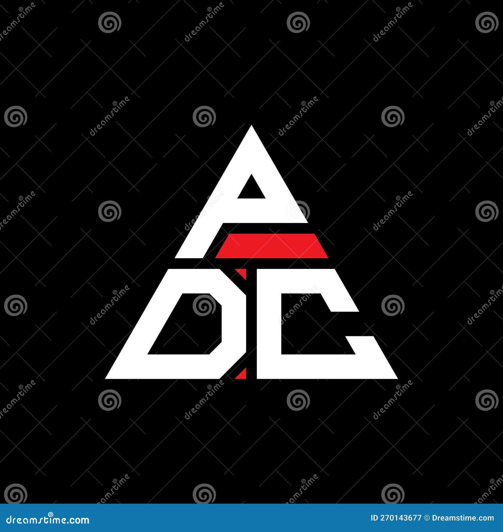 PDC Triangle Letter Logo Design with Triangle Shape. PDC Triangle Logo ...