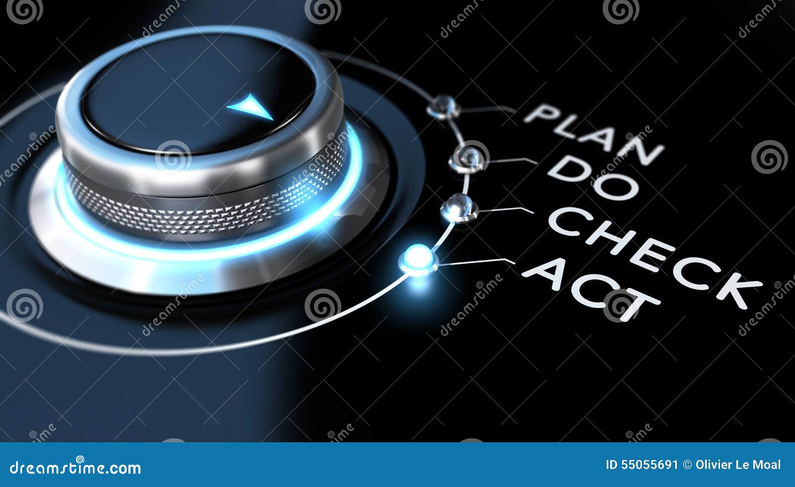 PDCA, Continuous Improvement Stock Illustration - Illustration of pdca ...