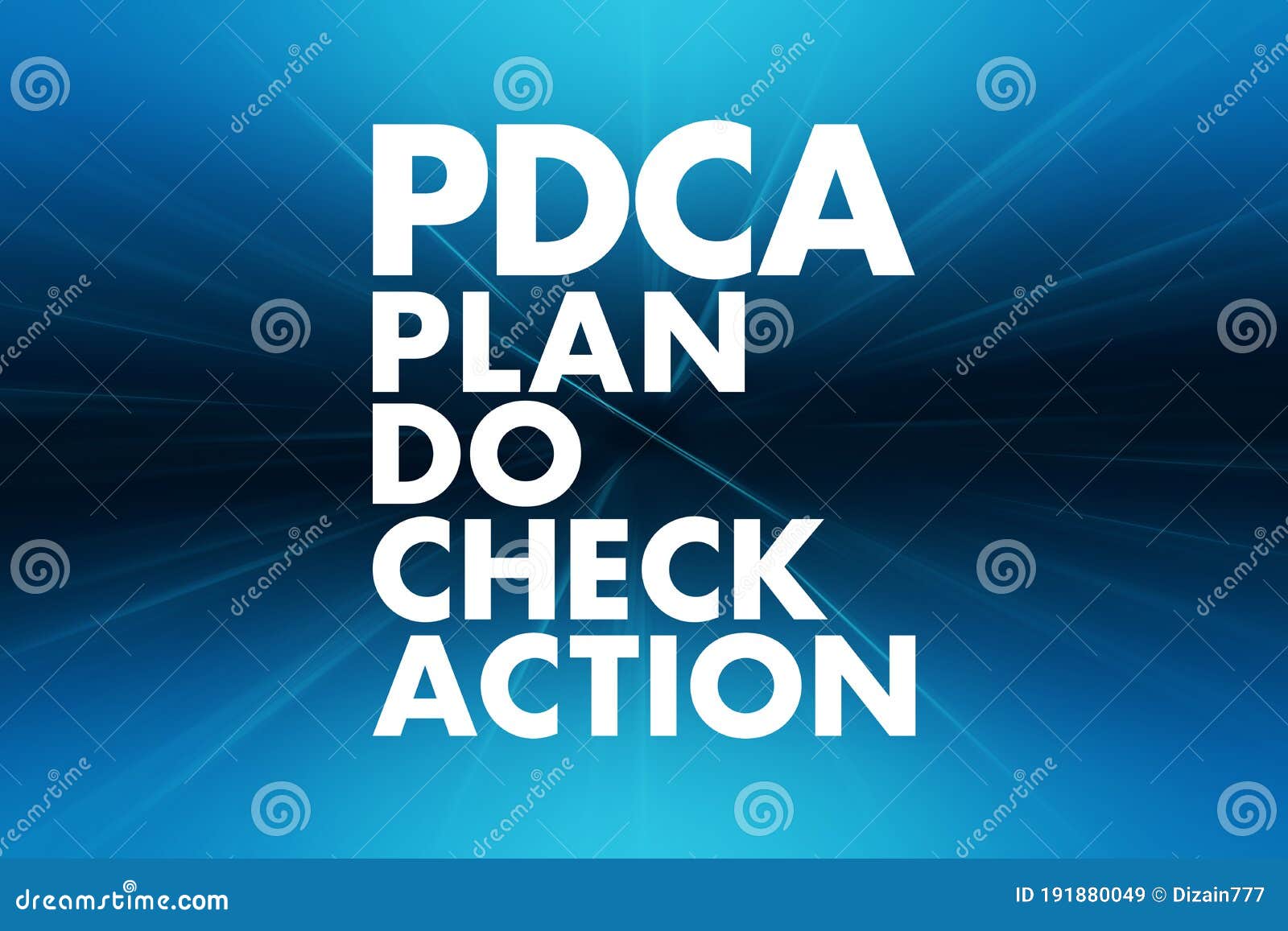 PDCA Business Process Diagram With Plan ,Do ,Check And Act Icon Sign In ...