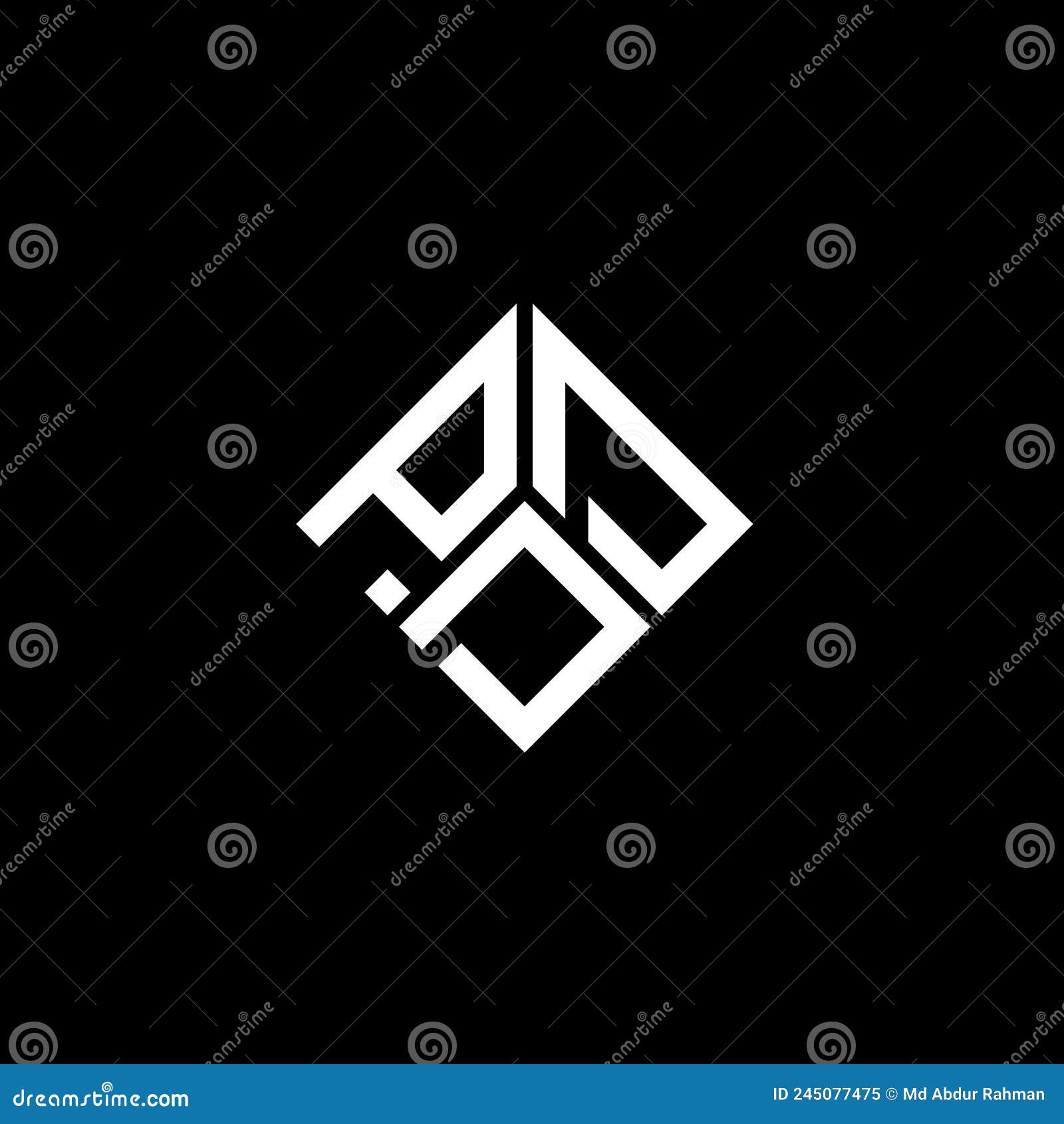 PDD Letter Logo Design On Black Background. PDD Creative Initials ...