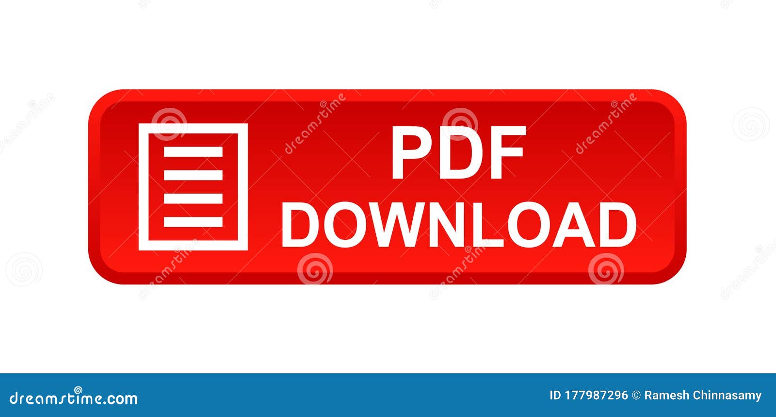 Pdf download button stock vector. Illustration of isolated - 177987296