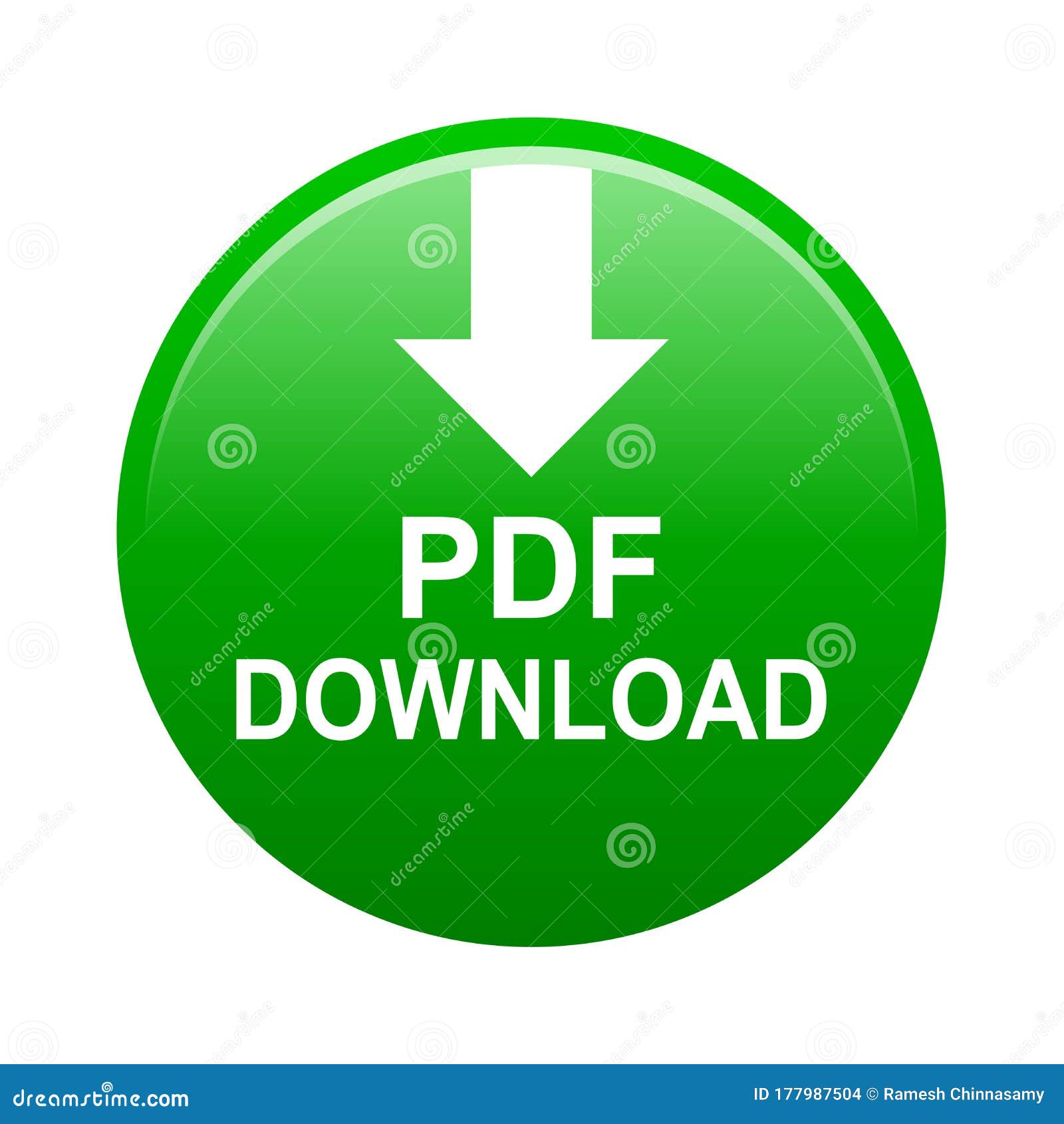 Pdf download button stock vector. Illustration of downloads - 177987504