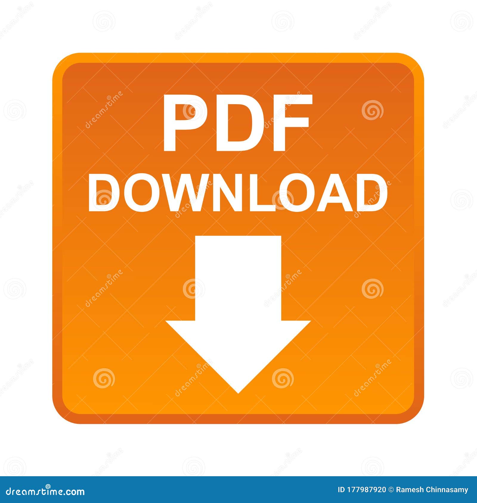 Pdf download button stock vector. Illustration of design - 177987920