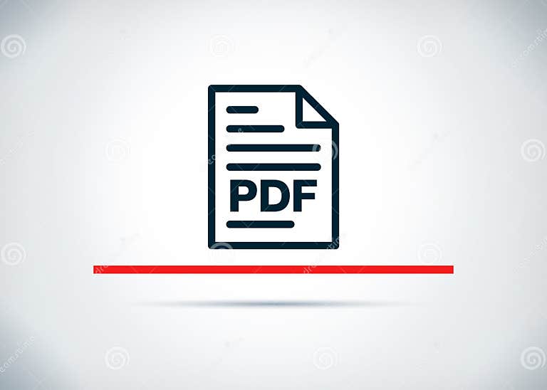 PDF Document Page Icon Abstract Flat Background Design Illustration ... PDF Document Page Icon Abstract Flat Background Design Illustration ...