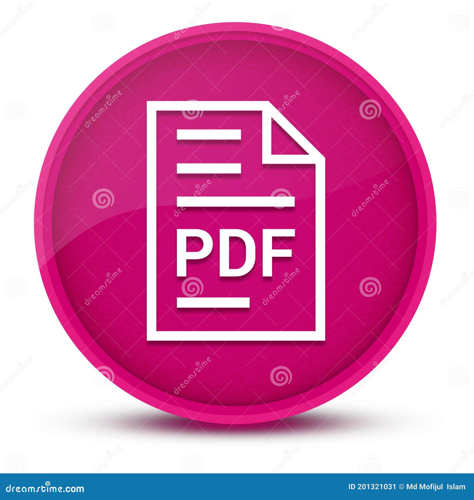 PDF Document Page Luxurious Glossy Pink Round Button Abstract Stock ...
