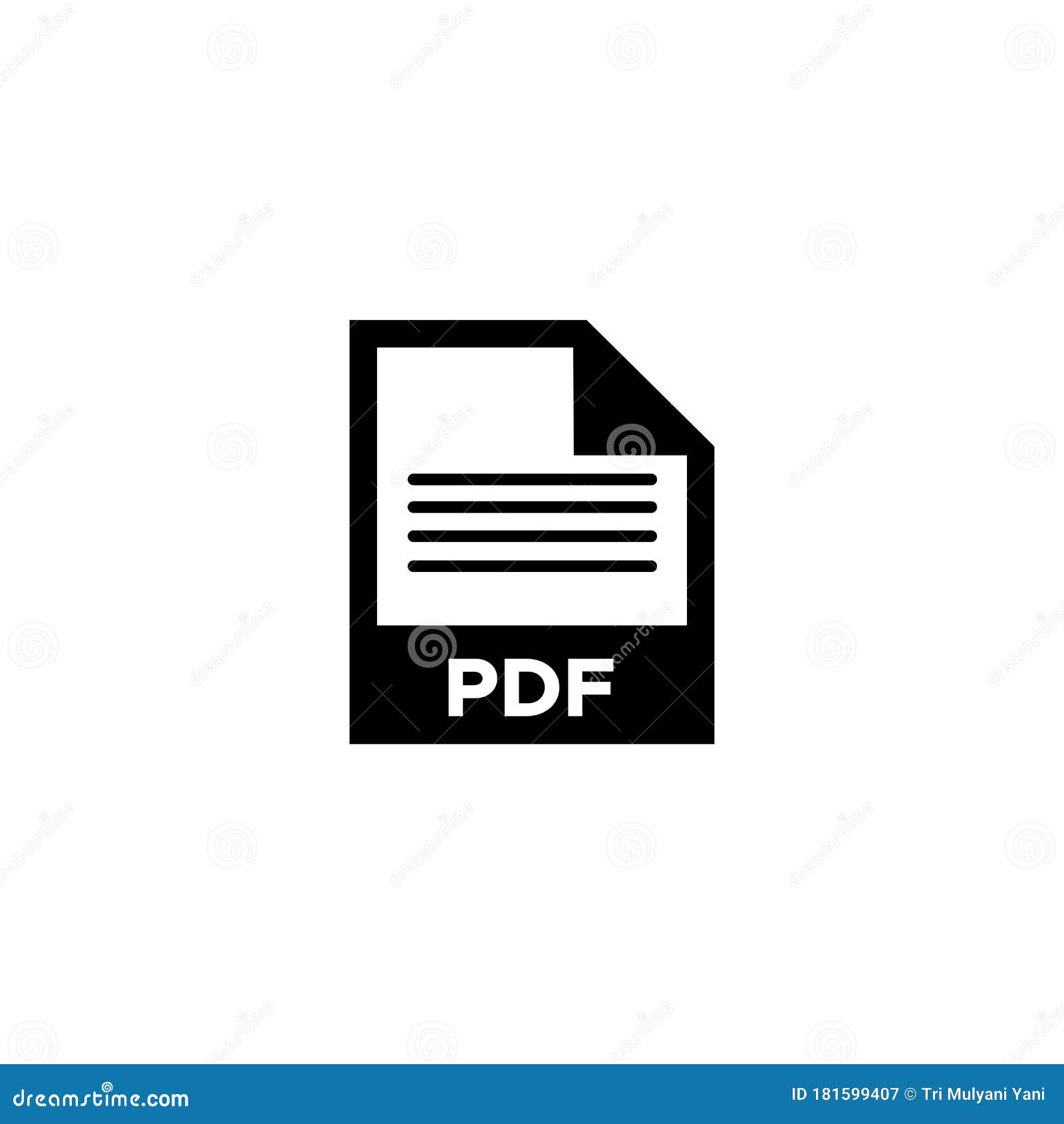 PDF File Icon Vector Design Symbol Stock Vector - Illustration of ...