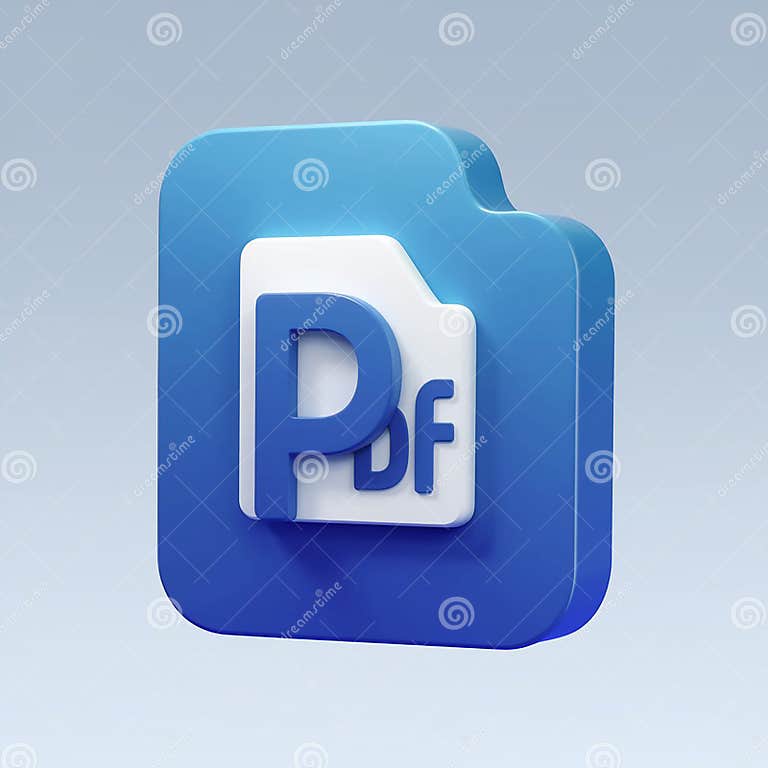 PDF File Document File Type Icon Files Format and Document Concept 3d ...