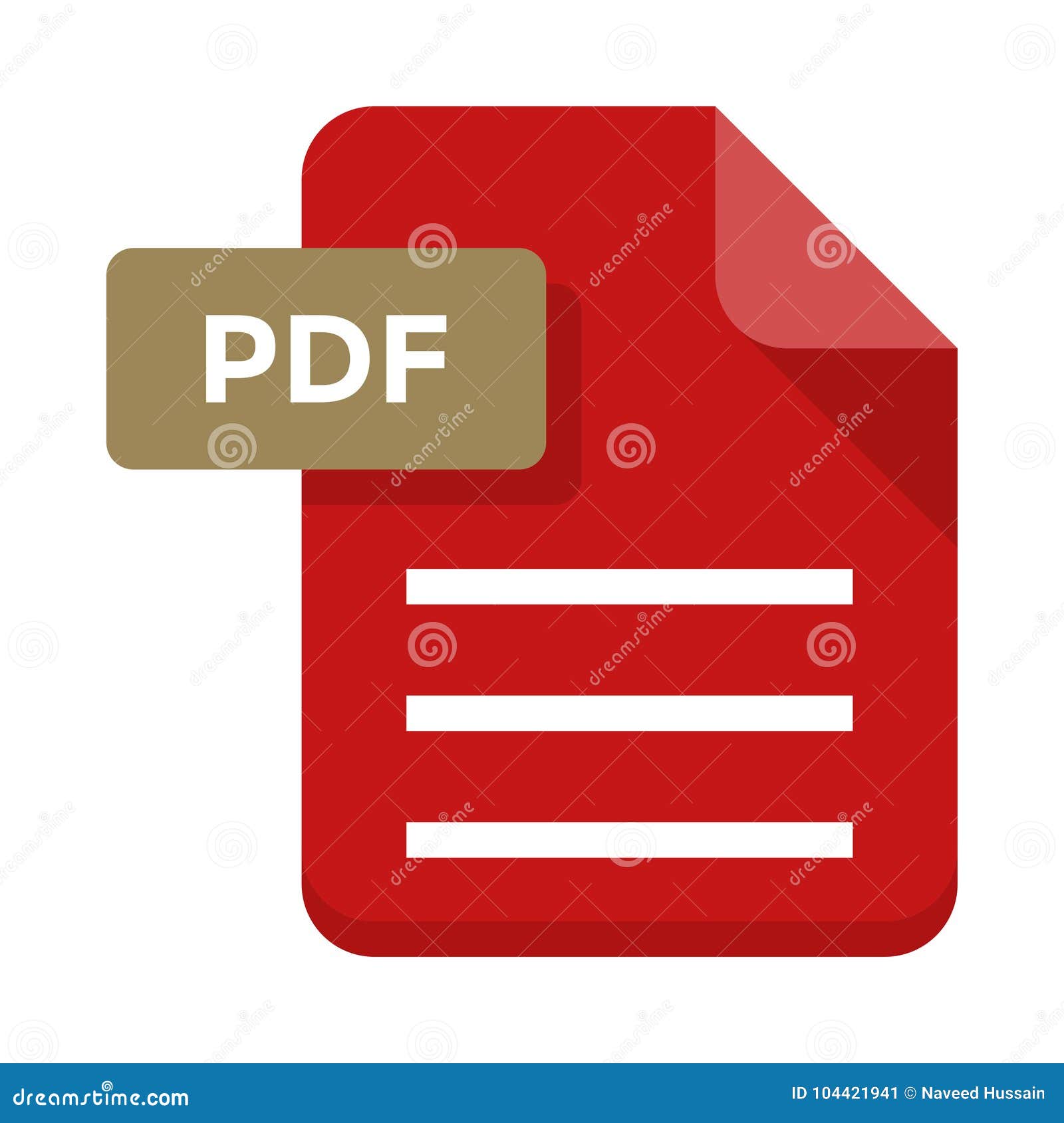 Pdf file flat icon stock illustration. Illustration of interface ...