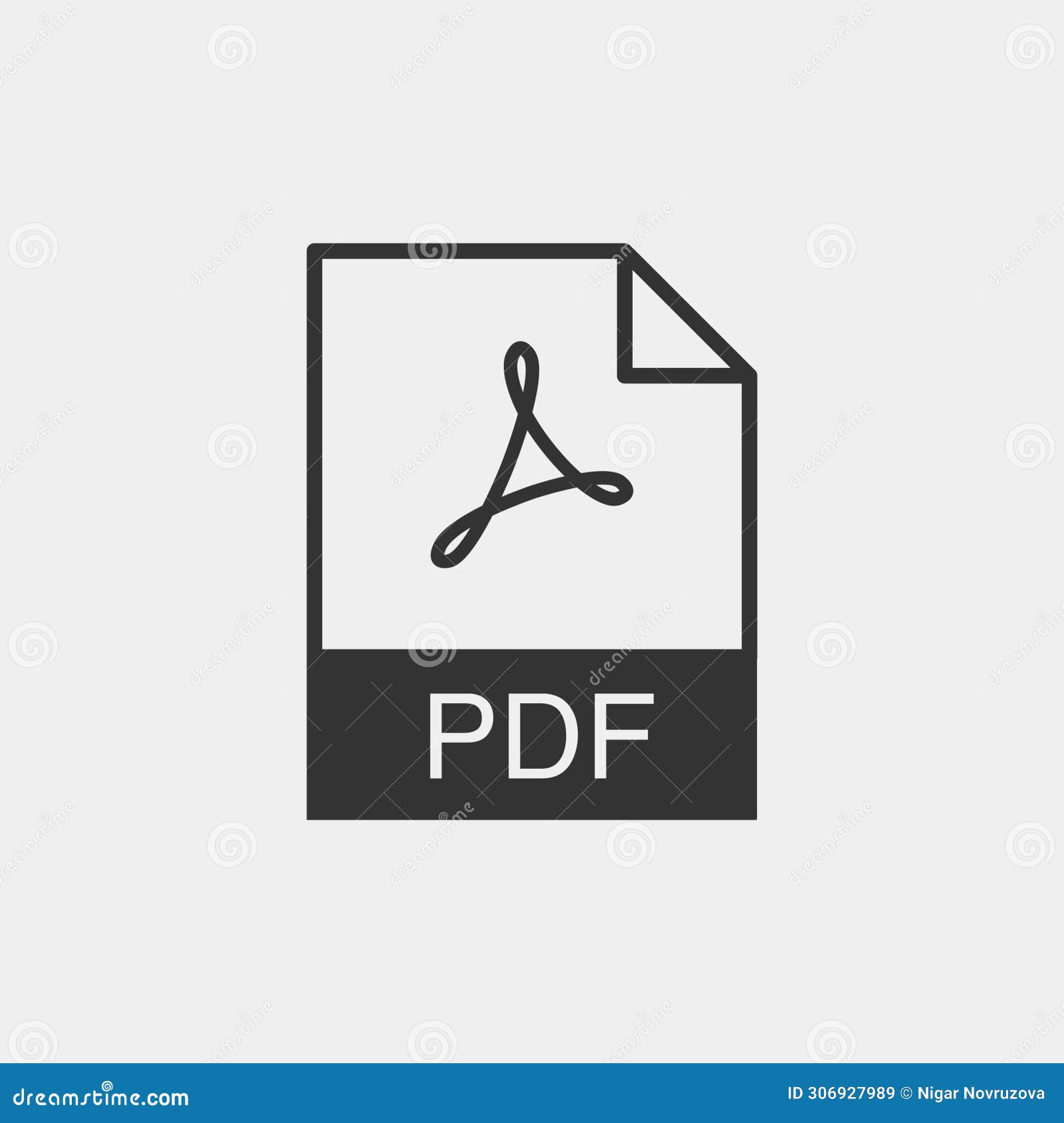 PDF File Format Vector Icon. PDF File Download Symbol Stock Vector ...