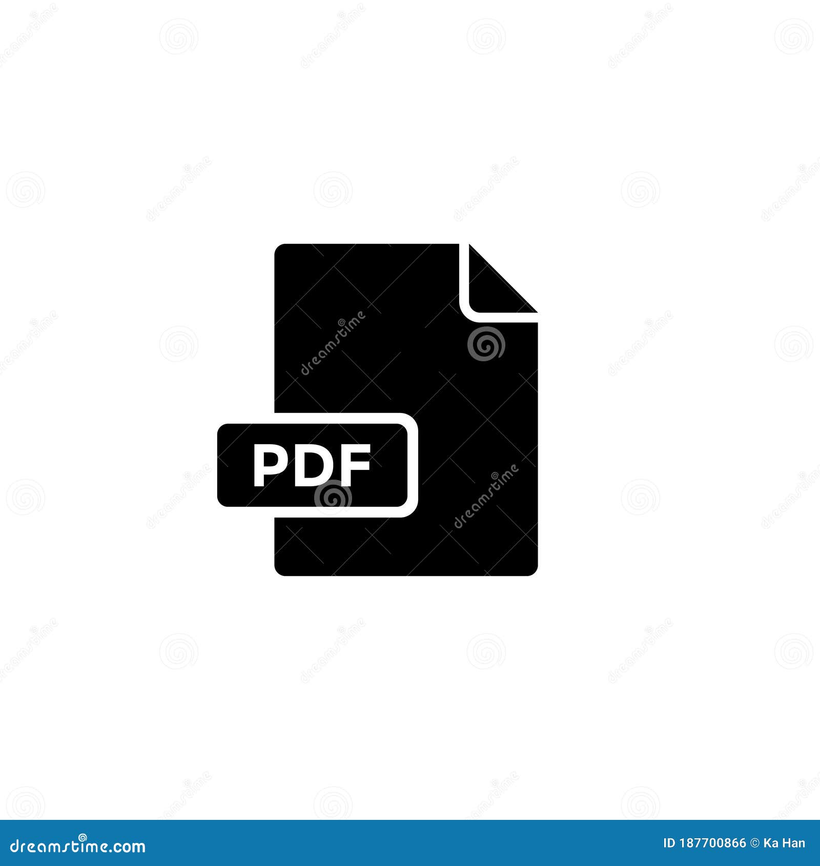 PDF - Portable Document Format Acronym With Marker, Technology Concept ...