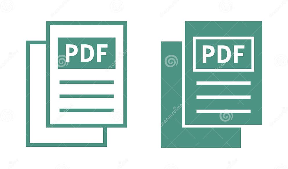 Pdf file icon stock illustration. Illustration of notebook - 338239272