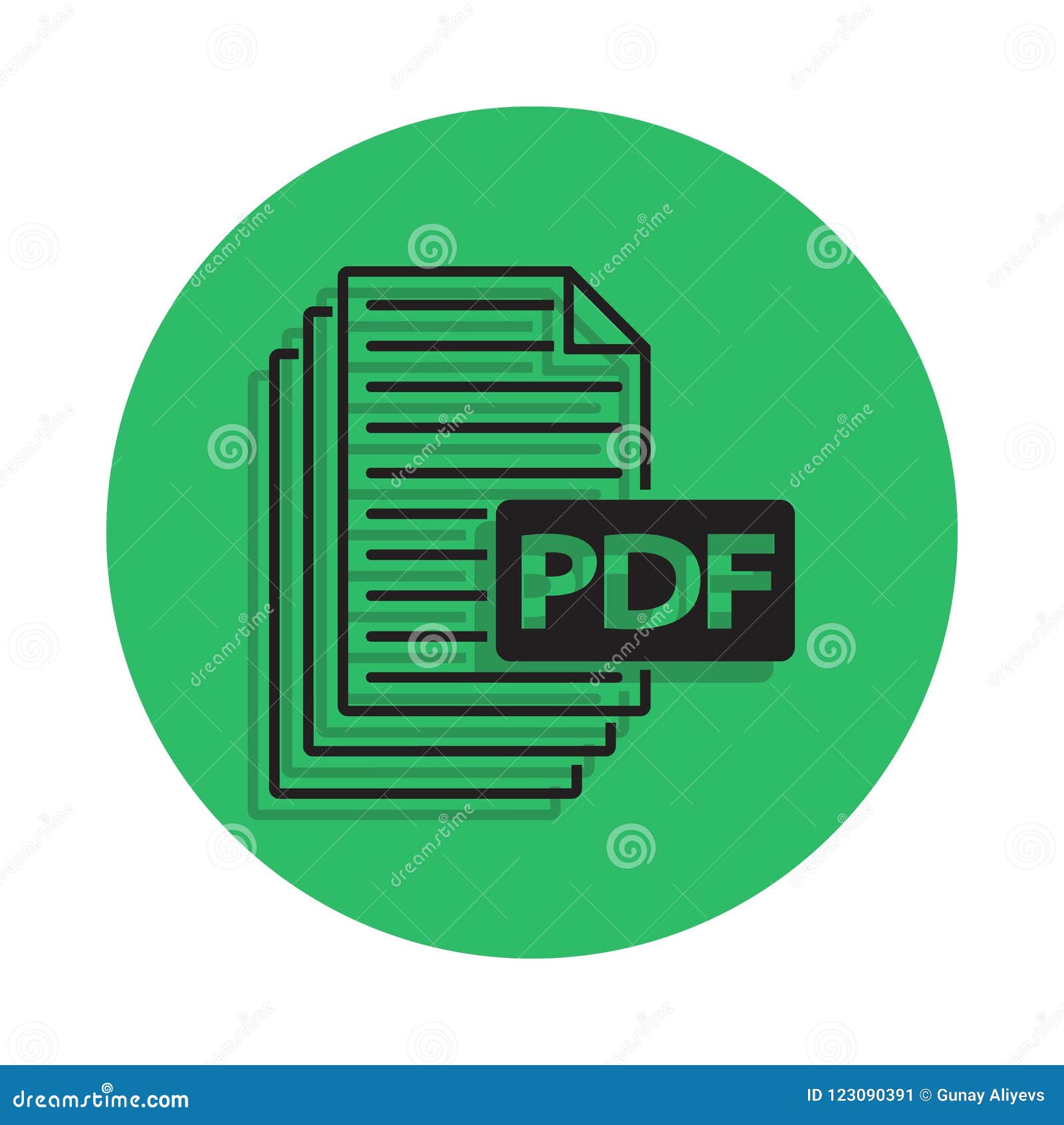 Pdf Files Illustration. Element of Library Icon for Mobile Concept and ...