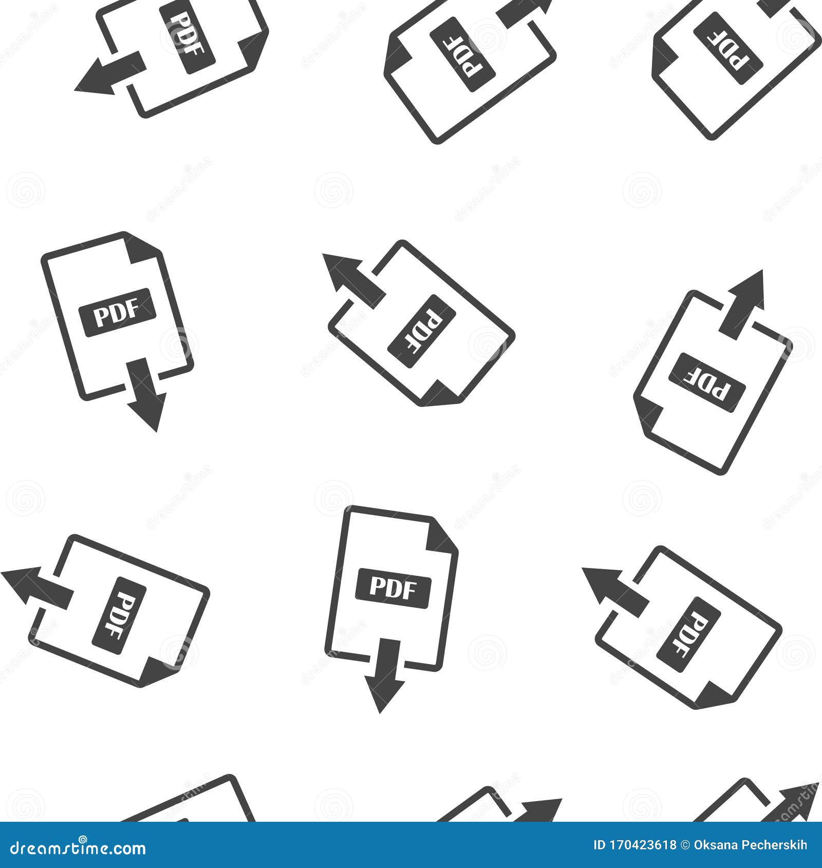 PDF Icon. Downloads Pdf Document Stock Vector - Illustration of object ...