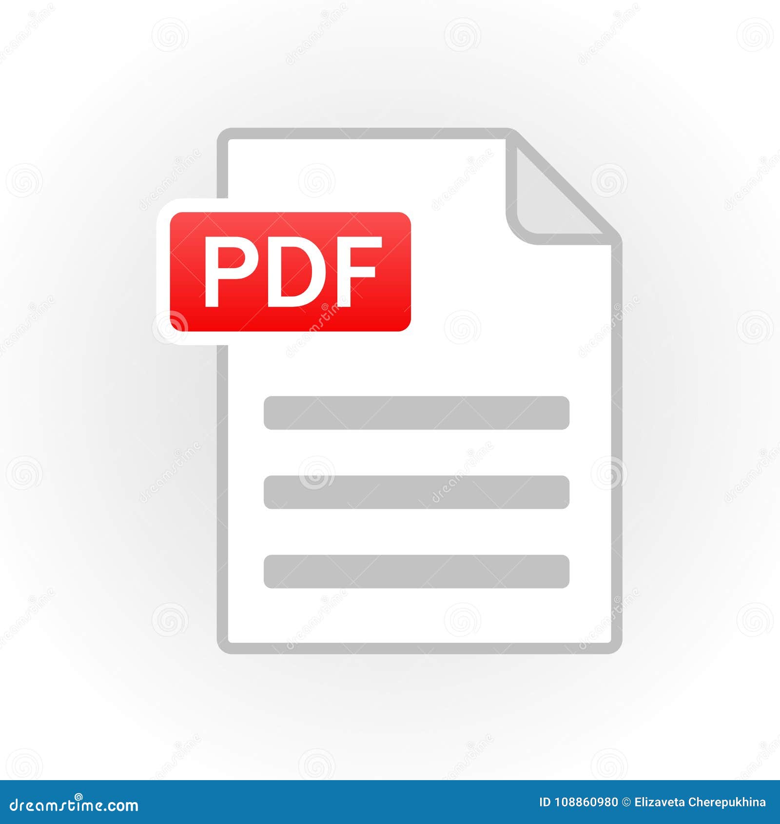 PDF Icon Isolated. File Format Stock Vector - Illustration of isolated ... PDF Icon Isolated. File Format Stock Vector - Illustration of isolated ...
