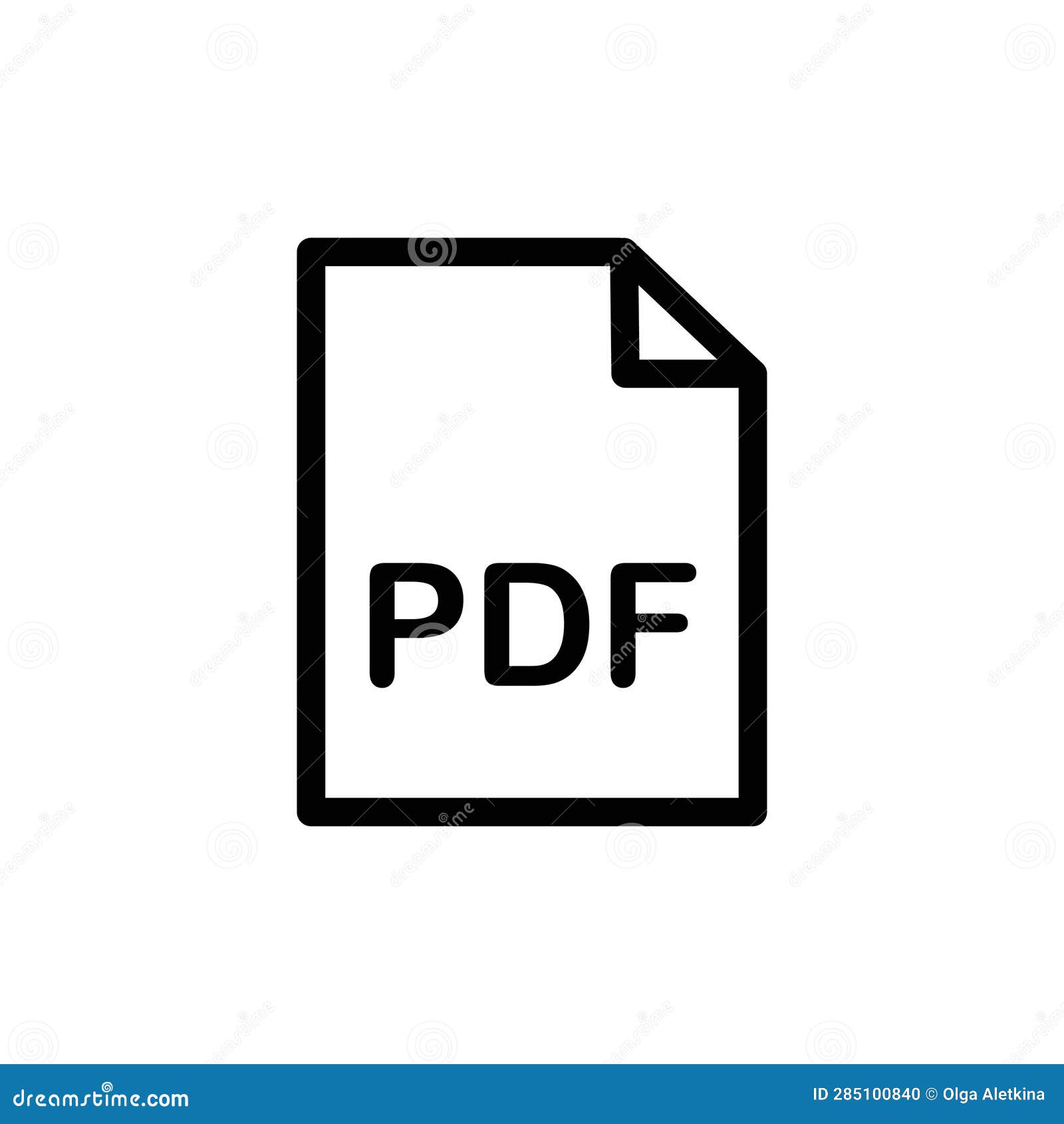 Pdf Icon Vector Image Design. Document Text, Symbol Web Format ...