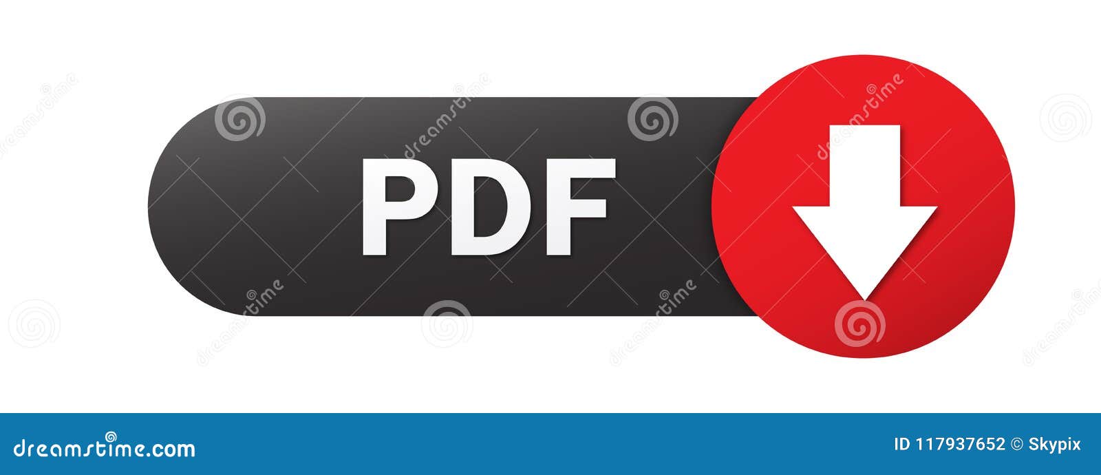 PDF Web Button with Down Arrow Stock Vector - Illustration of illegal ...