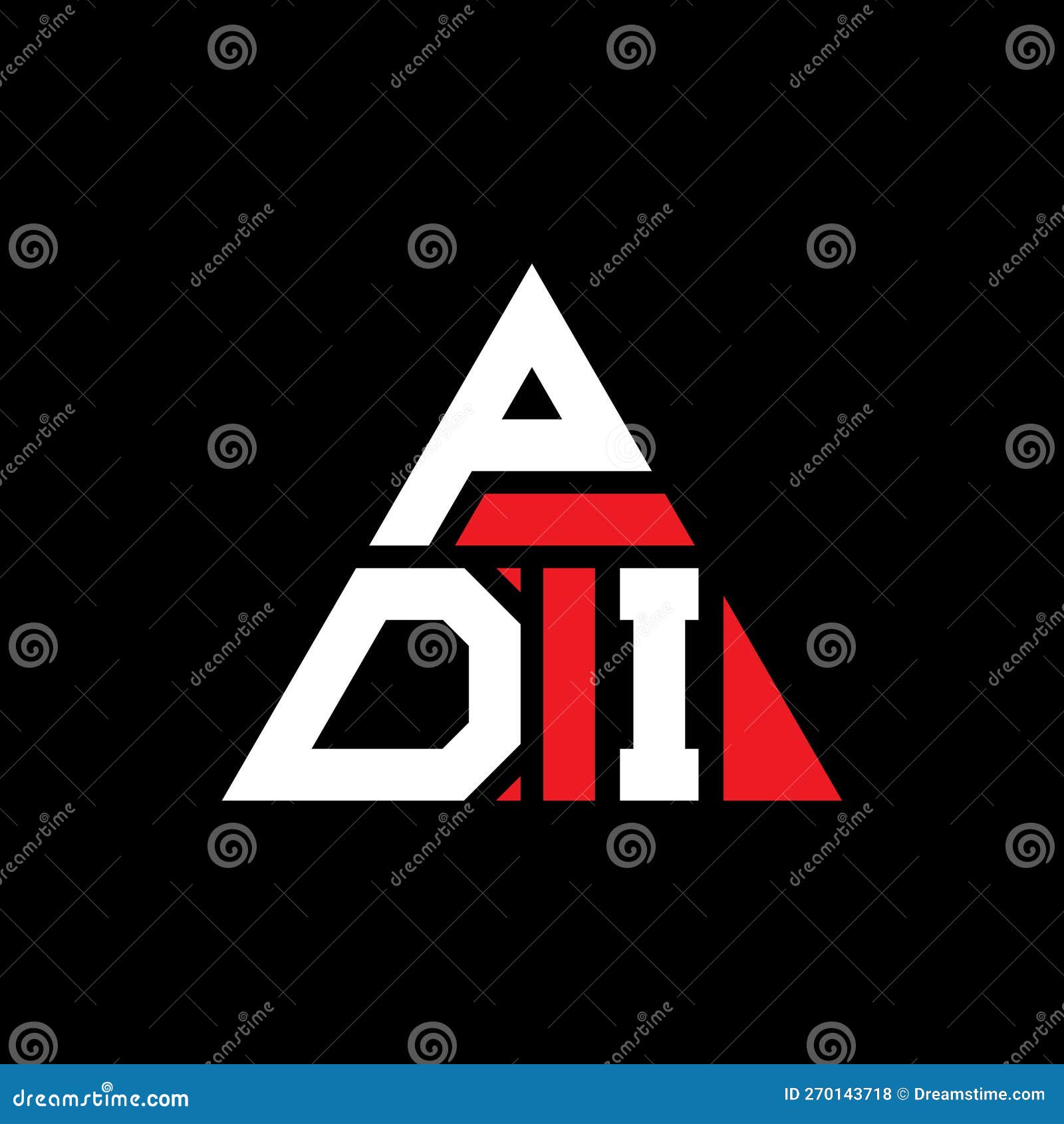 PDI Triangle Letter Logo Design with Triangle Shape. PDI Triangle Logo ...