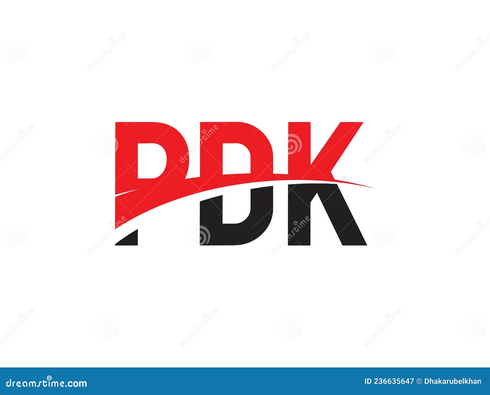PDK Letter Initial Logo Design Vector Illustration Stock Vector ...