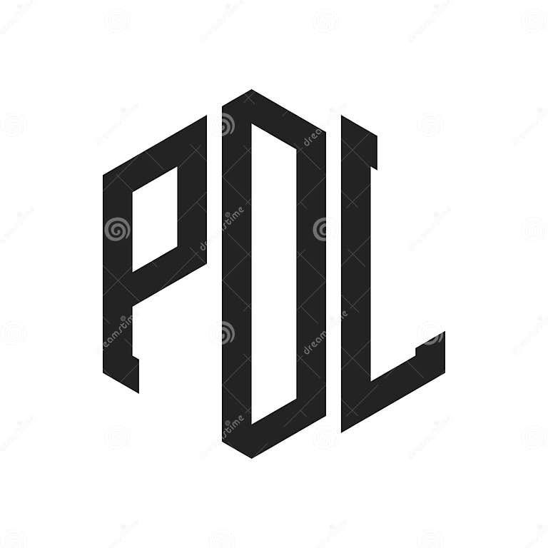PDL Logo Design. Initial Letter PDL Monogram Logo Using Hexagon Shape ...