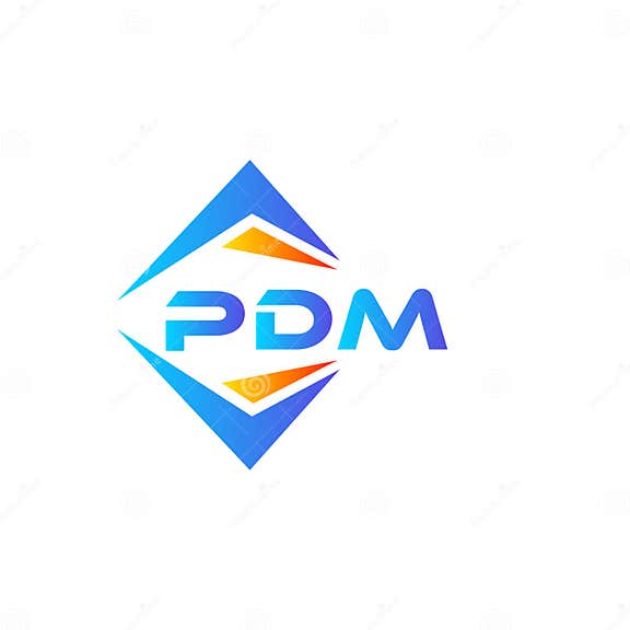 PDM Abstract Technology Logo Design on White Background. PDM Creative ...
